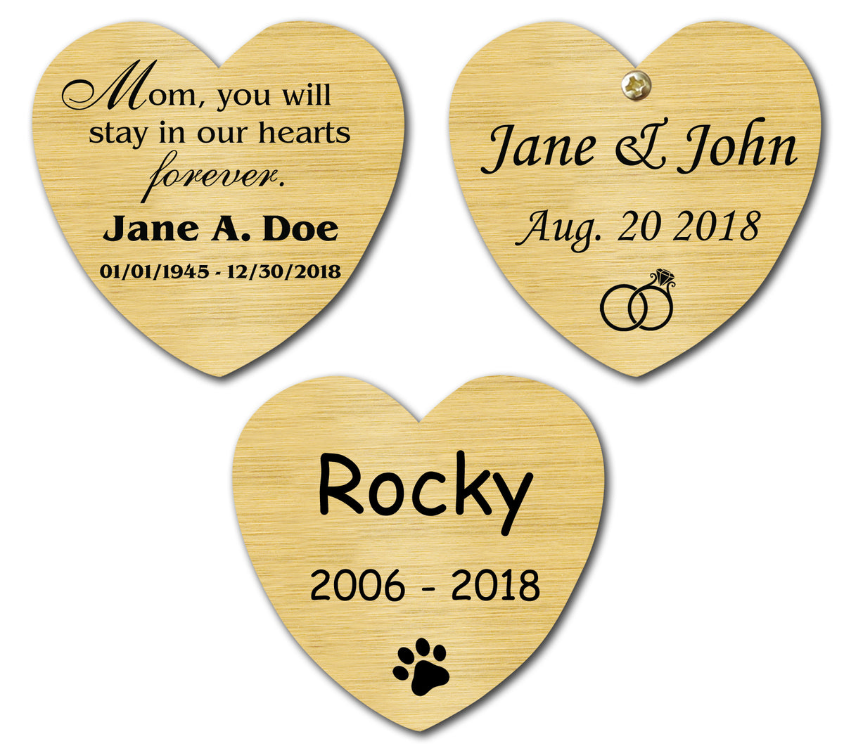 Unique Shape Nameplates – EnM Engraving