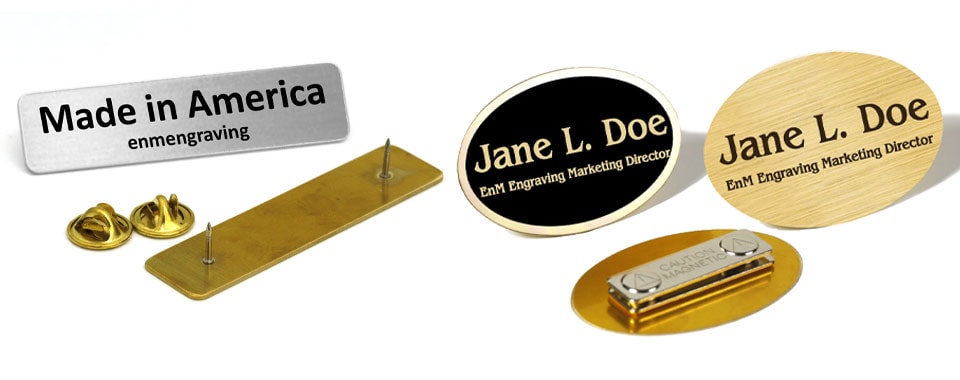 Custom Engraved Nameplates, ID Tag, Memorial Plaque | EnMEngraving