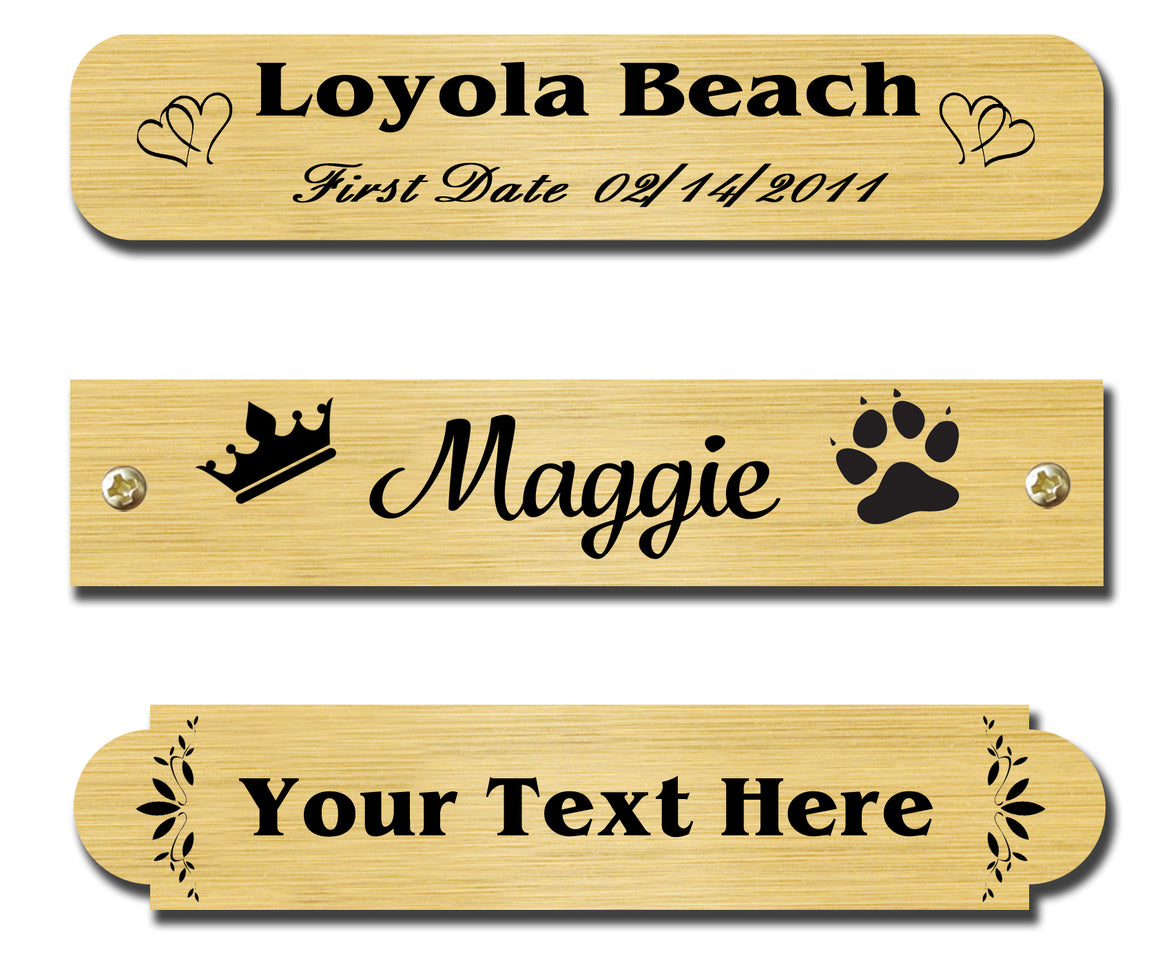 Custom Engraved Nameplates, ID Tag, Memorial Plaque | EnMEngraving ...
